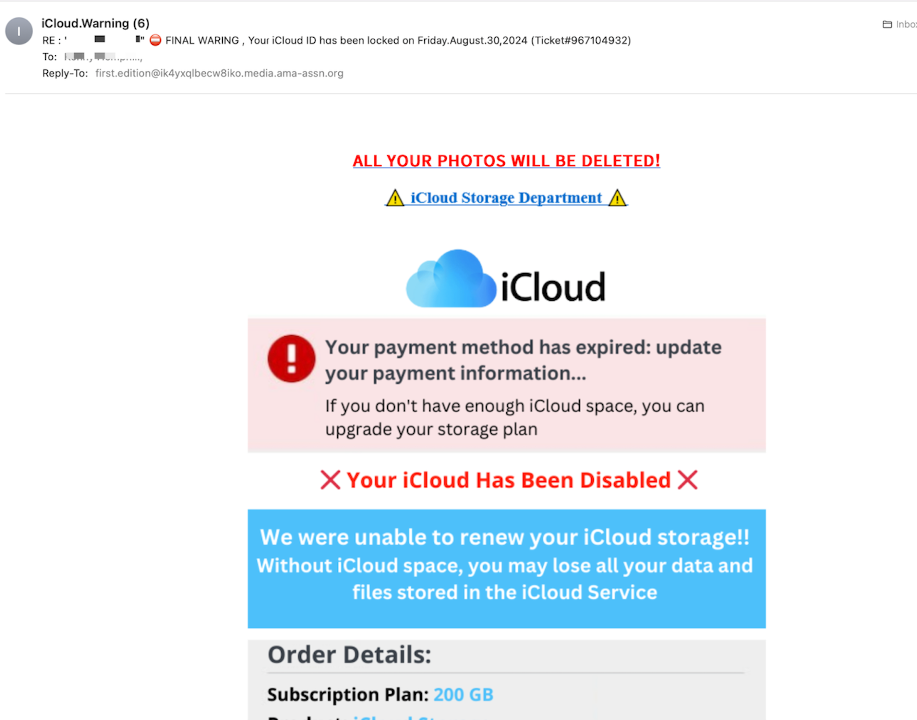 How to deal with Apple iCloud storage scams How to deal with Apple iCloud storage scams
