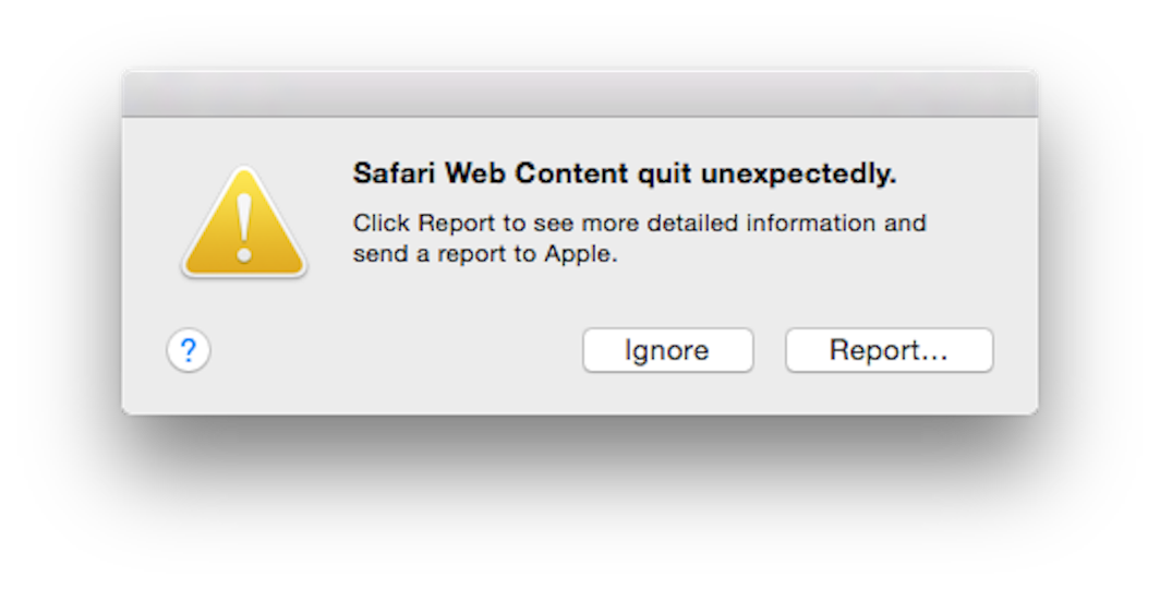 How to deal with “Safari Web Content quit unexpectedly”? How to deal with “Safari Web Content quit unexpectedly”?
